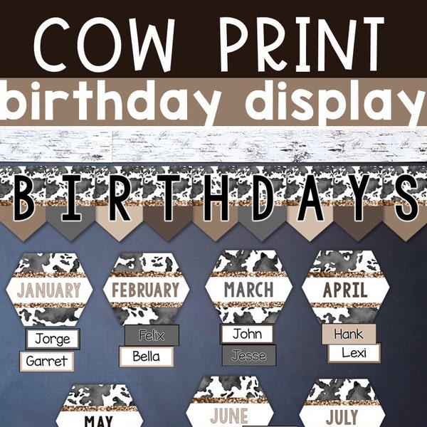 Editable Cow Print Binder Covers and Spines Farmhouse Classroom Decor ...