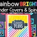 Editable Binder Covers and Spines | Rainbow Classroom Decor | Printable ...