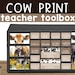 Cow Print Classroom Birthday Display Farmhouse Classroom Decor Cow ...