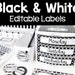 Modern Black and White Classroom Decor Bundle Classroom Bulletin Board ...