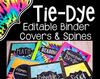 Editable Binder Covers and Spines retro Rainbow Classroom Decor ...