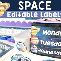 Outer Space Theme Classroom Decor Bundle-elementary Classroom Theme ...