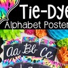 PRINTABLE Color Posters Pack Tie Dye Retro Classroom Decor Retro Colors ...