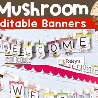 Mushroom Retro Classroom Rules Posters Mushroom Classroom Decor ...