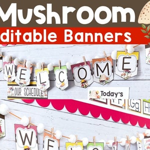 Mushroom Retro Classroom Rules Posters Mushroom Classroom Decor ...