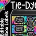 Tie Dye Teacher Tool Box Labels, Groovy Hippie Classroom Decor Teacher ...