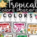 PRINTABLE Color Posters Pack Tropical Classroom Decor Tropical Colors ...