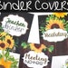 Editable Binder Covers and Spines Sunflower Farmhouse Classroom Decor ...