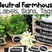 Editable Farmhouse Neutral Classroom Labels Neutral Farmhouse Classroom ...