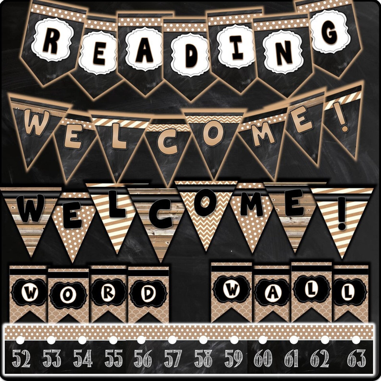 Farmhouse Neutral Classroom Decor Bundle Classroom Bulletin - Etsy