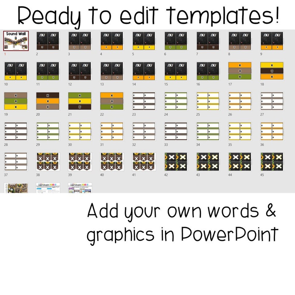 Sound Wall Classroom Posters Sunflower Farmhouse Classroom - Etsy