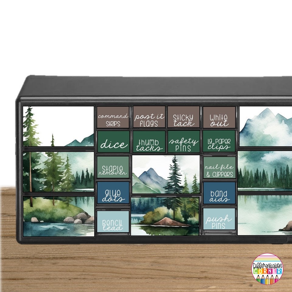 Nature Classroom Teacher Tool Box Labels Nature Classroom Decor Teacher ...