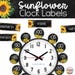 PRINTABLE Clock Label Numbers in 5 Minute Intervals | Sunflower ...