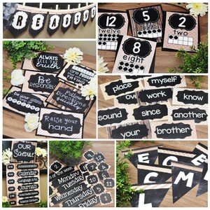 Farmhouse Neutral Classroom Decor Bundle | Classroom Bulletin Board ...