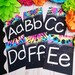 Alphabet Posters for the Classroom Tie Dye Retro Classroom - Etsy