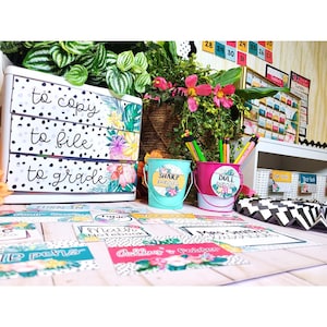 Editable Tropical Classroom Labels Tropical Classroom Decor Tropical ...