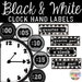 PRINTABLE Clock Label Numbers in 5 Minute Intervals Black and White ...