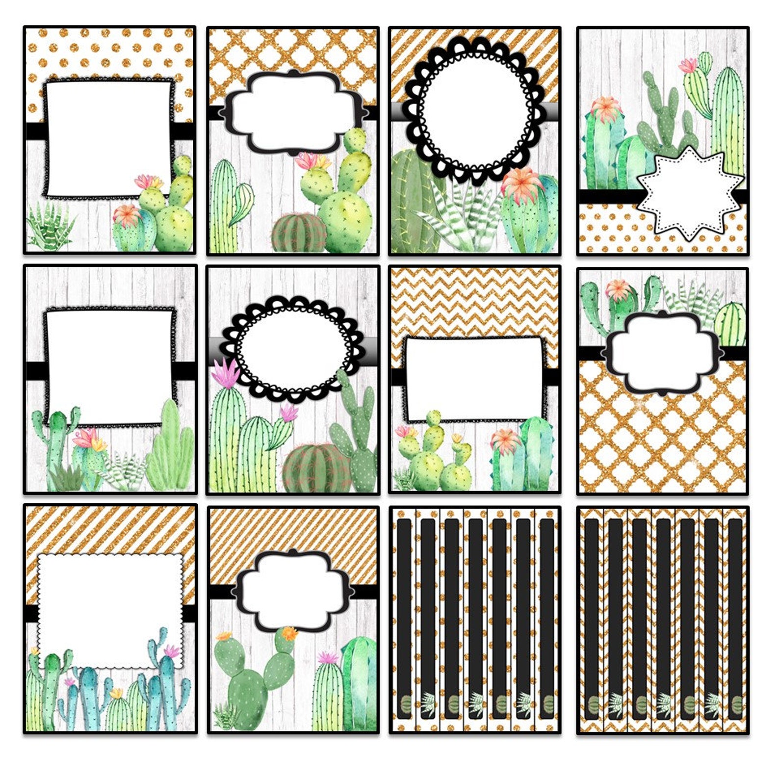 Editable Binder Covers and Spines Neutral Boho Classroom Decor ...