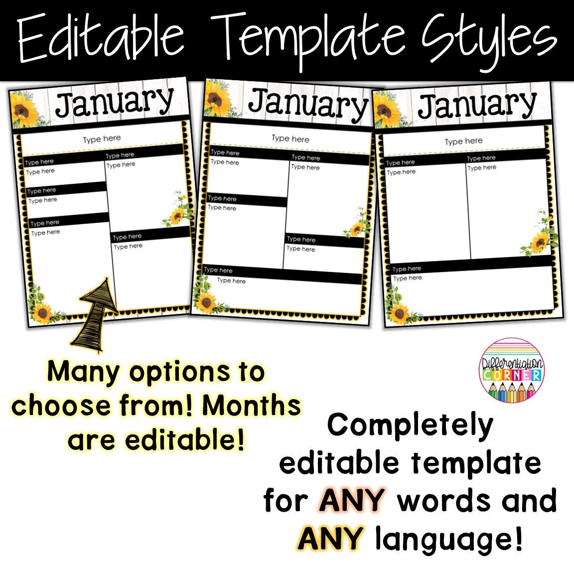 Editable Classroom Newsletter Template Sunflower Farmhouse - Etsy