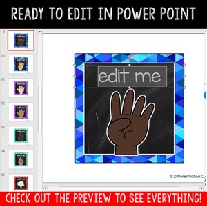 Classroom Hand Signal Posters, Rainbow Classroom Decor, Editable Hand ...