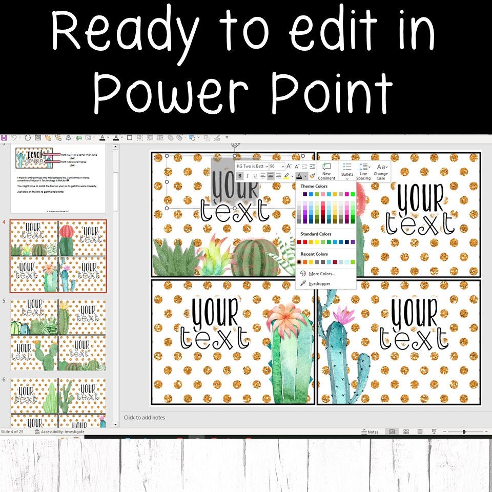 Editable Cactus Classroom Labels Cactus Classroom Decor Succulent ...