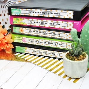Editable Binder Covers and Spines | Neutral Classroom Decor | Printable ...