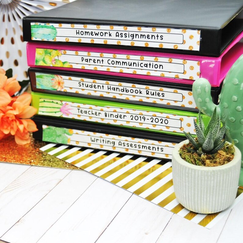 Editable Binder Covers and Spines | Neutral Classroom Decor | Printable ...