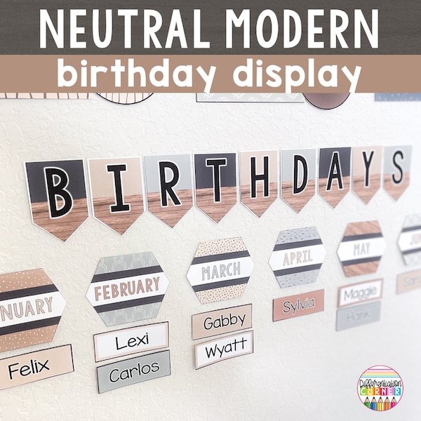 Classroom Birthday Chart - Etsy