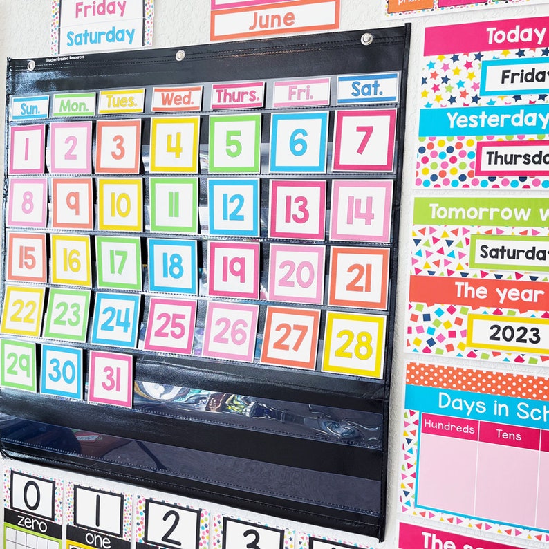 Confetti Rainbow Classroom Decor Bundle | Classroom Bulletin Board ...