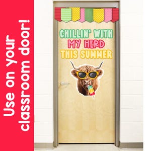 Summer Bulletin Board Ideas, Highland Cow Classroom, May Bulletin Board ...
