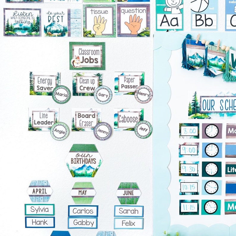Nature Classroom Decor Bundle Nature Classroom Theme Mountain Decor ...