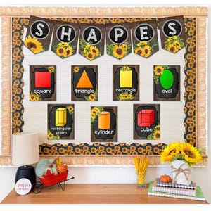 PRINTABLE Shape Posters and Charts | Sunflower Farmhouse Classroom ...