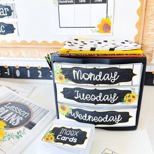 Bright Sunflower Classroom Decor Bundle | Printable Classroom Bulletin ...