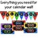 Classroom Calendar Birthday & Weather Display Set Rainbow Classroom ...
