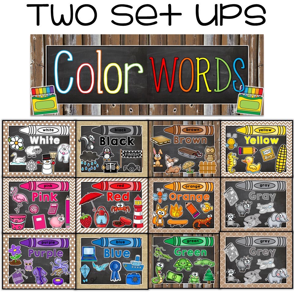 PRINTABLE Color Posters Pack | Neutral Classroom Decor | Farmhouse ...