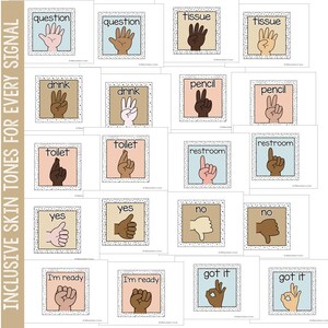 Classroom Hand Signal Posters, Neutral Boho Classroom Decor, Editable ...