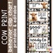Printable Cow Print Behavior Clip Chart Farmhouse Classroom Decor ...