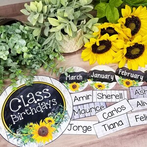 Classroom Birthday Display Farmhouse Classroom Decor Classroom Birthday ...
