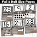 Number Posters 0-30 Number Line Negative Numbers | Neutral Boho ...