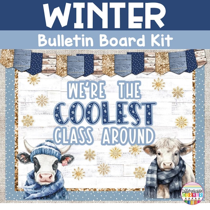 Winter Bulletin Board Kit - Etsy