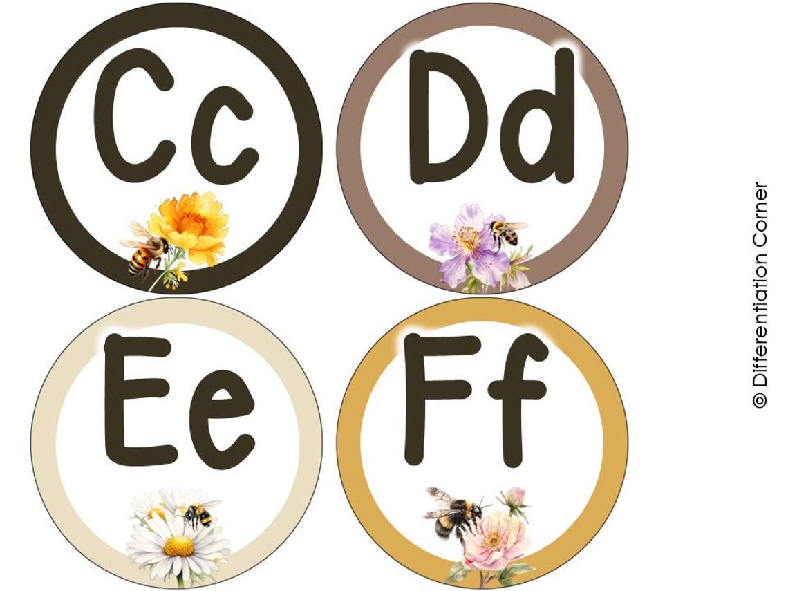 Classroom Word Wall Display Editable Bee Theme Classroom Decor Word ...