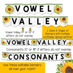 Sound Wall Classroom Posters | Sunflower Farmhouse Classroom Decor ...