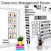 Modern Black and White Classroom Decor Bundle Classroom Bulletin Board ...