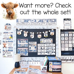Sound Wall Classroom Posters Cow Classroom Decor Phonics Posters ...