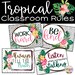 Editable Tropical Classroom Rules Posters Tropical Classroom Decor ...
