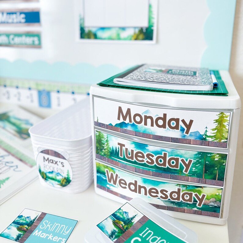 Editable Nature Classroom Labels Nature Classroom Decor Classroom ...