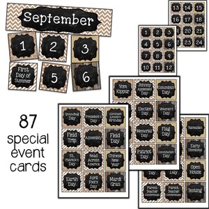 Farmhouse Neutral Classroom Calendar & Weather Display Set - Etsy