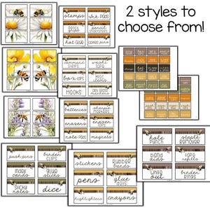 Bee Teacher Tool Box Labels Bee Classroom Decor Teacher Toolbox Labels ...