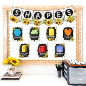 PRINTABLE Shape Posters and Charts | Sunflower Farmhouse Classroom ...