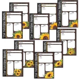 Editable Classroom Newsletter Template | Sunflower Farmhouse Classroom ...